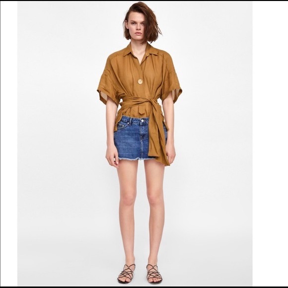 Zara | Shorts | Zara Denim Skort | Poshmark